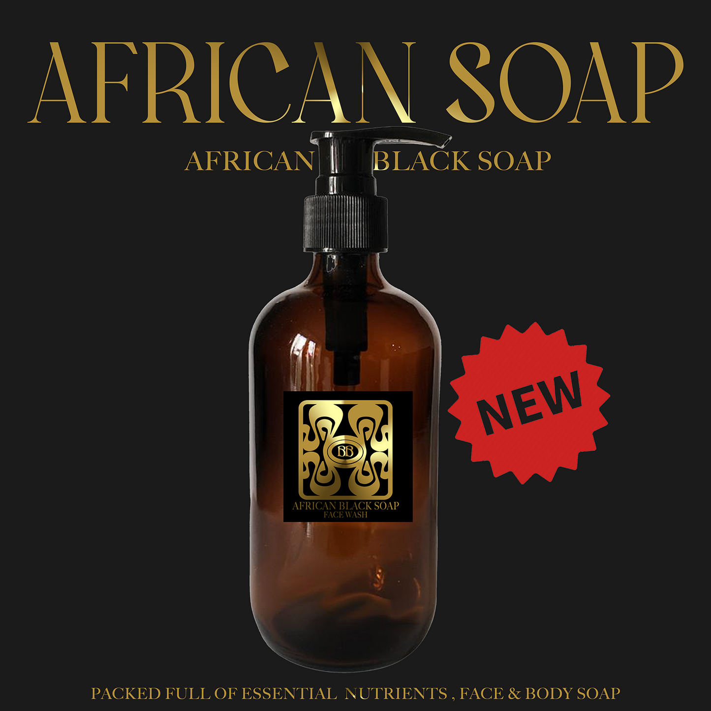 African Black Soap (Face/Body Wash) – Bounty & Full